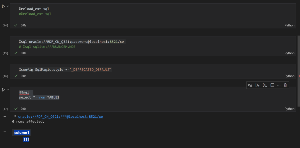VS CODE + ipython-sql use SQL in jupyter – HE'S BLOG