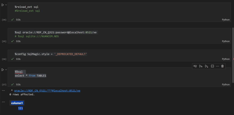 VS CODE + ipython-sql use SQL in jupyter – HE'S BLOG